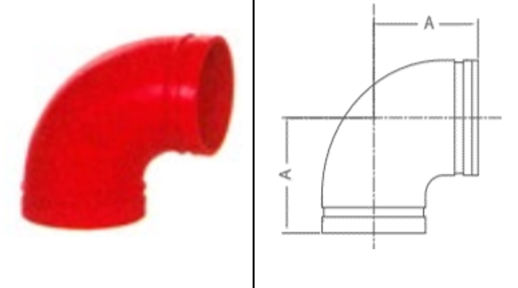 Roll Groove 90° Elbow - Long Radius – Kronos Supplies